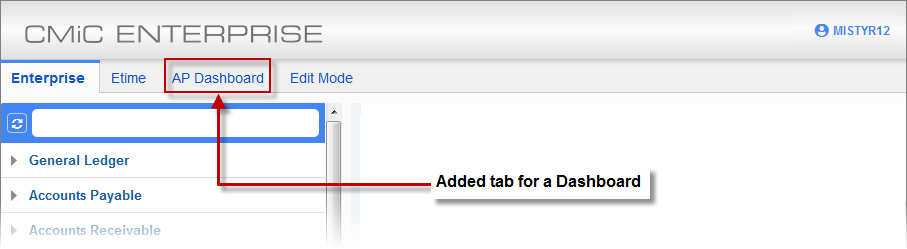 BI Dashboard Builder - Add Dashboard Tab to Console