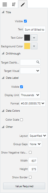 BI Dashboard Builder - Treemap and Sunburst Visualizations