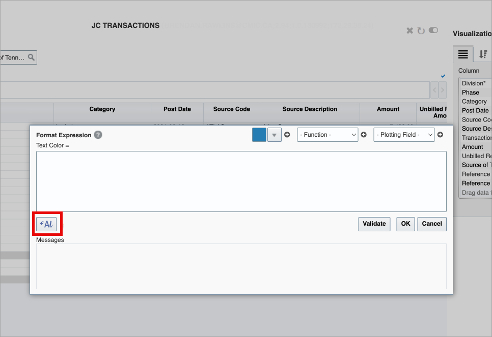 BI Dashboard Builder - Table Visualizations - Conditional Formatting