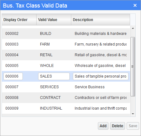[Valid Data] – Button
