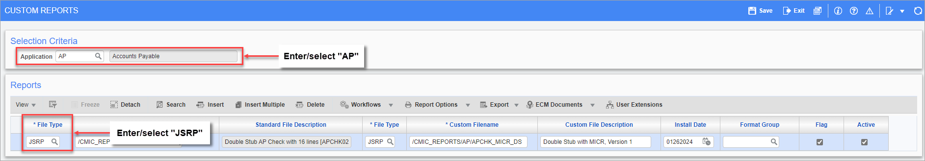 Accounts Payable - Change Paths For Check Formats