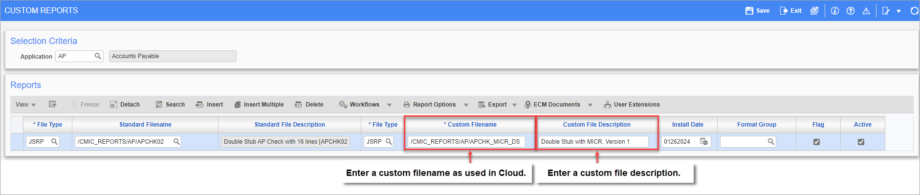Accounts Payable - Change Paths For Check Formats