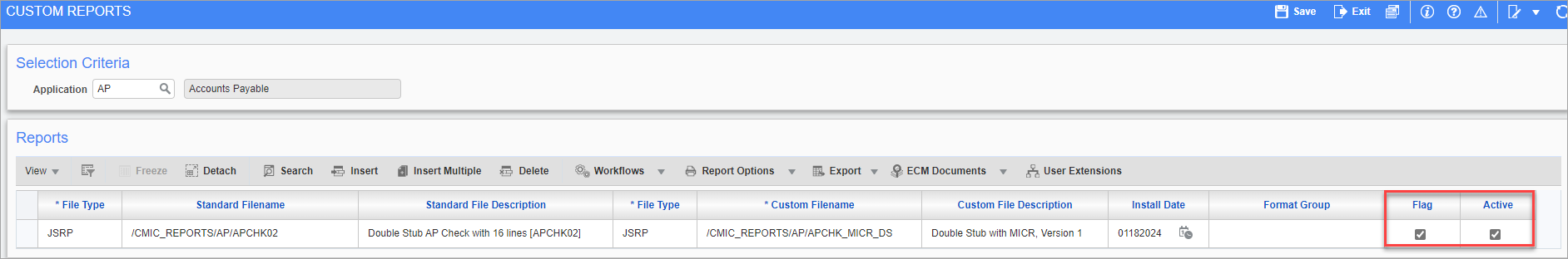 Accounts Payable - Change Paths For Check Formats