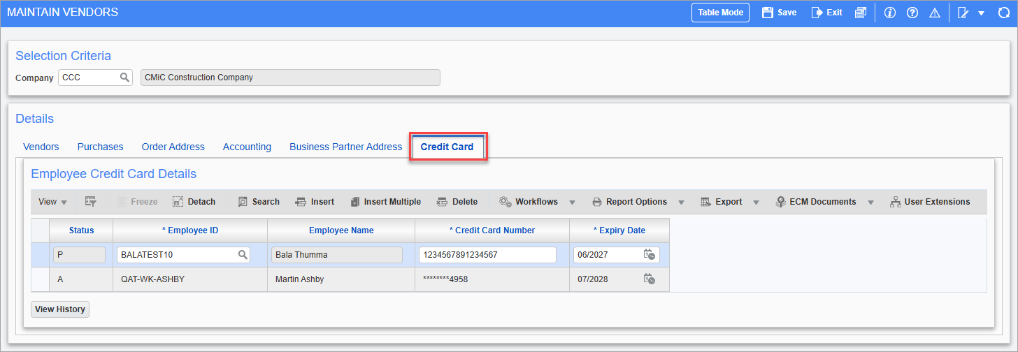 Accounts Payable - Setting Up Credit Card Vendors (Beta)