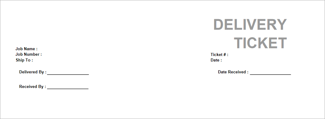 Inventory - Print Delivery Tickets Report