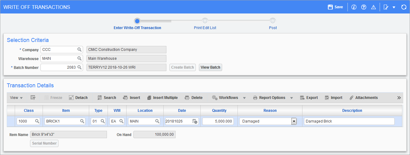 Inventory - Writing Off Inventory