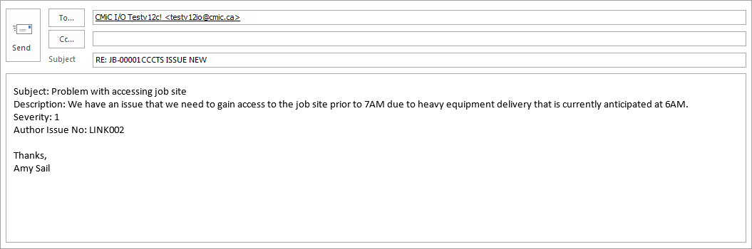 CMiC I/O - Creating a New Object via CMiC I/O