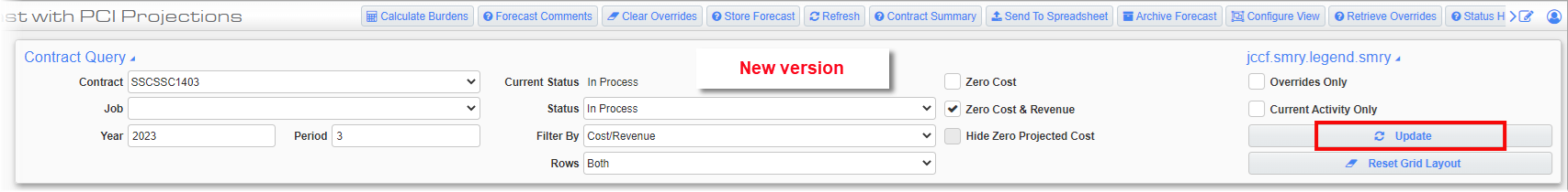 CMiC Field - Contract Forecasting Enhancements