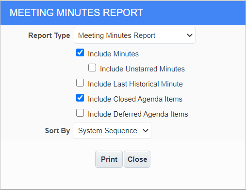 CMiC Field - Meeting Minute Reports