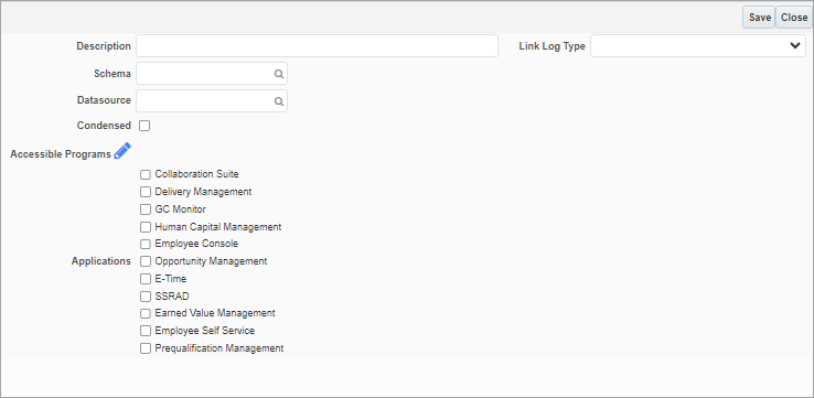 CMiC Field - User-Defined Log Types