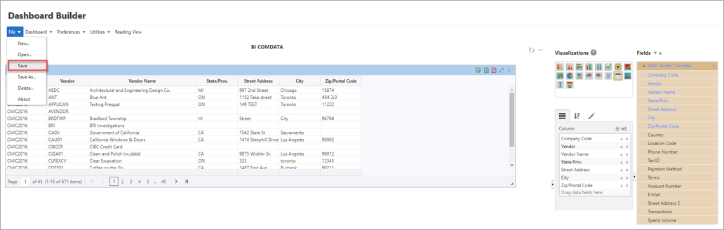 Setting Up a BI Comdata Report