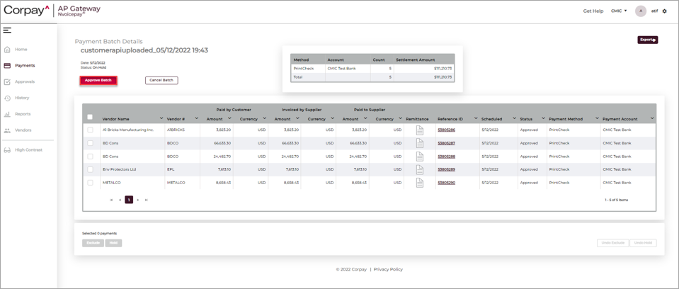 Preparing Checks for a Selection Code