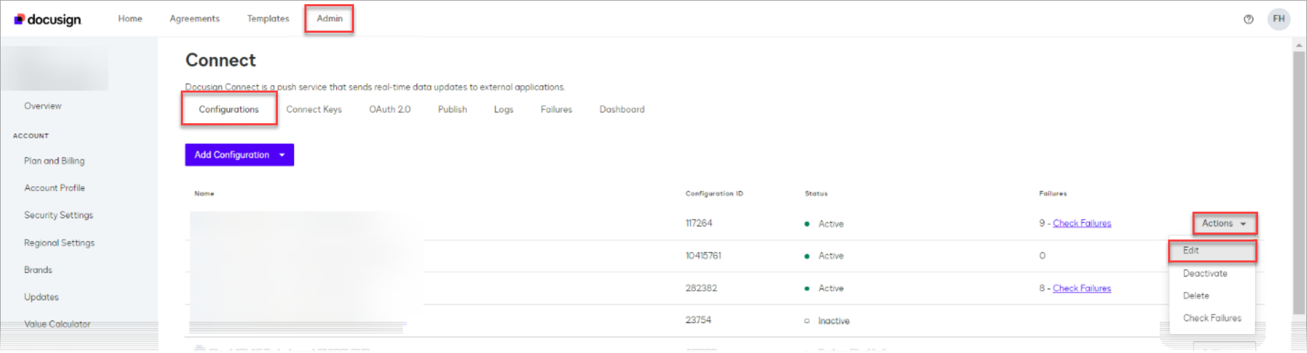 DocuSign Integration URL Update for Cloud