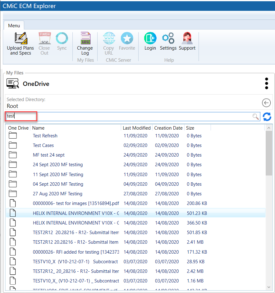 Enterprise Content Management - ECM Explorer Settings - Cloud - Tab