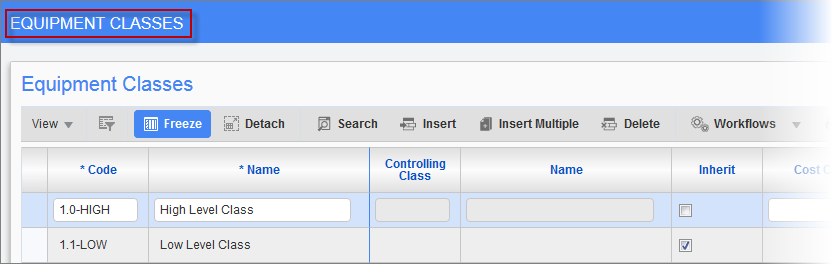 Controlling Class Rates
