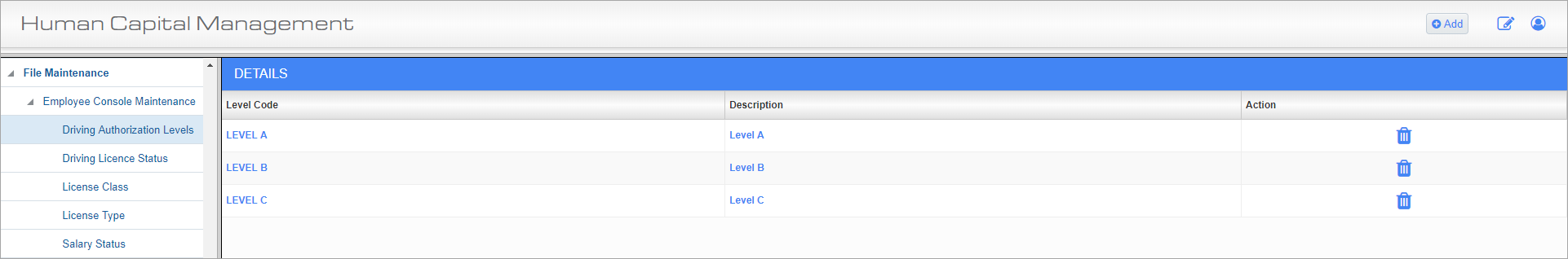 Human Capital Management - Employee Console Maintenance