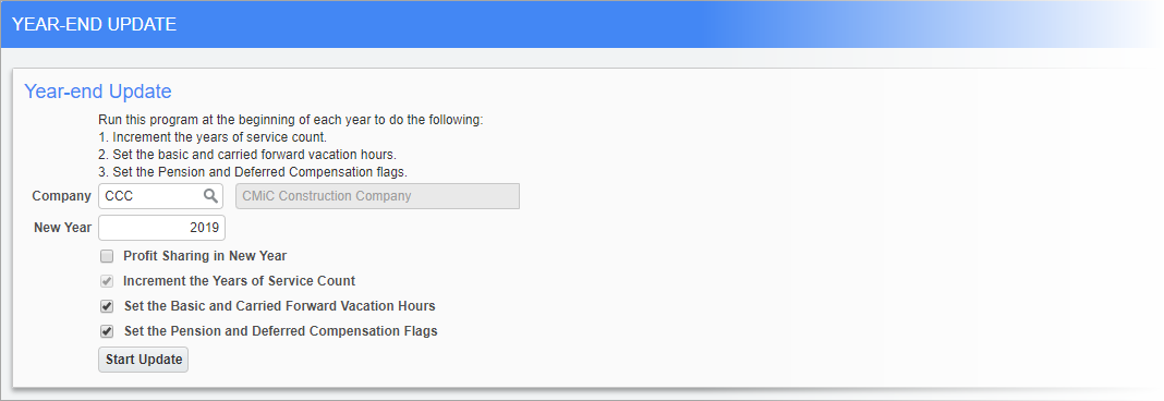 Human Resources - Year-End Update