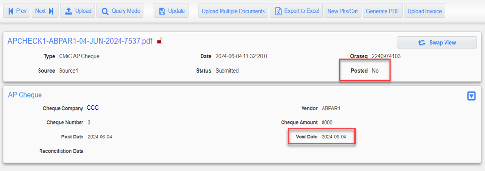 Imaging - Automating Storage of AP Checks to Imaging