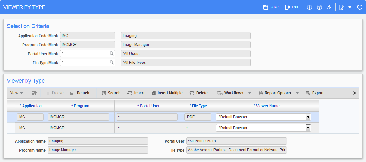 Imaging - Viewer By Type