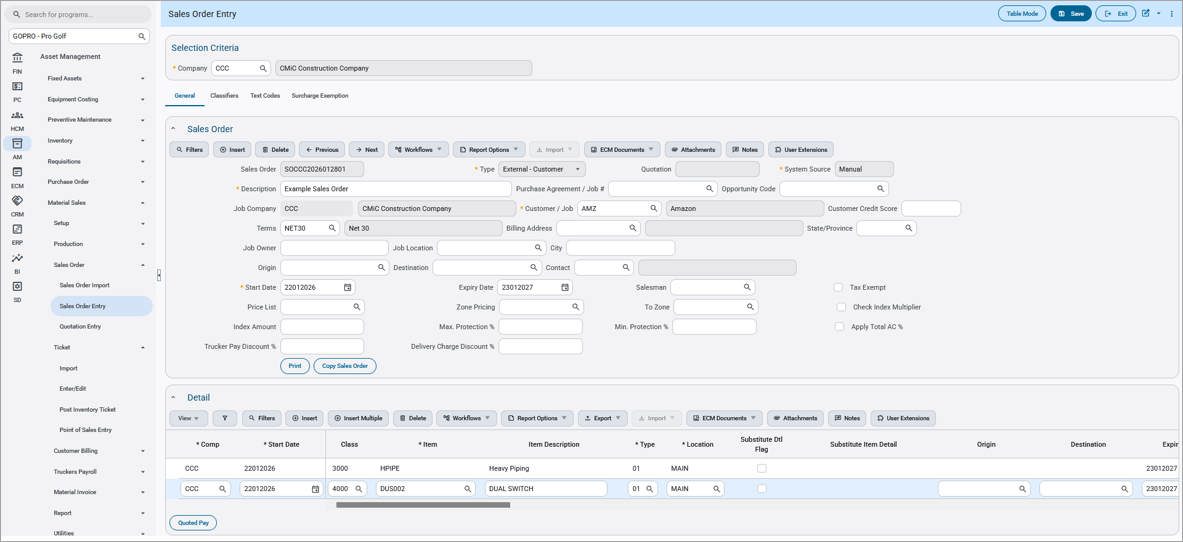 Nexus 01 Highlight - Point of Sales Entry