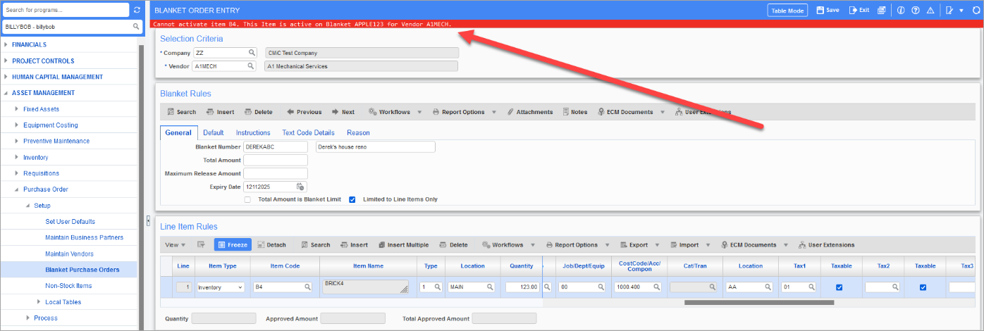 Purchase Order - Removal of Blank Order Duplicate Validation