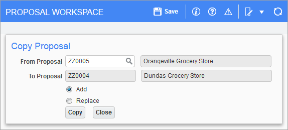 Opportunity Management - Proposal Workspace - Screen
