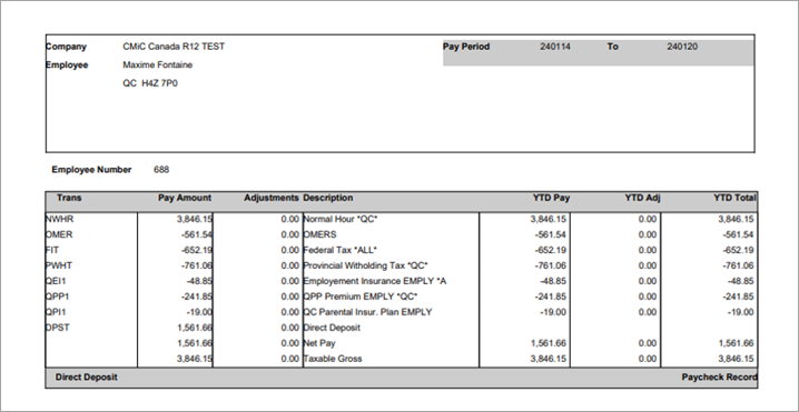 Standard CA Stub Formats