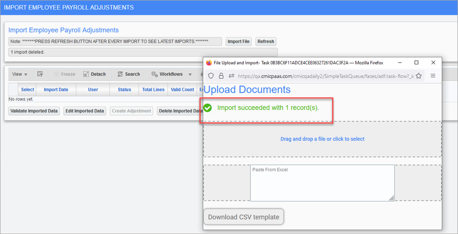 US Payroll - Importing Employee Payroll Adjustments