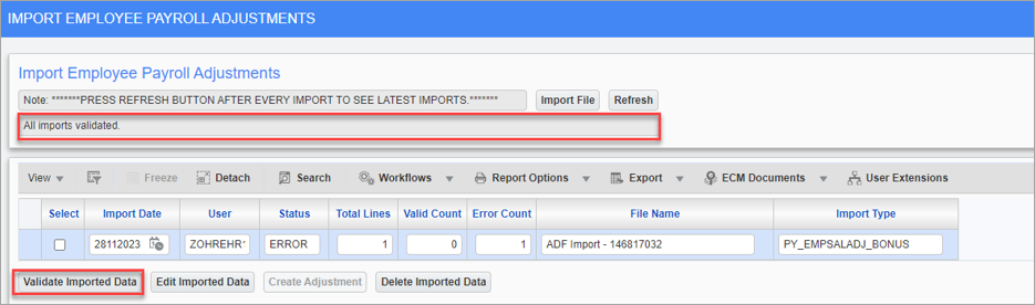 US Payroll - Importing Employee Payroll Adjustments