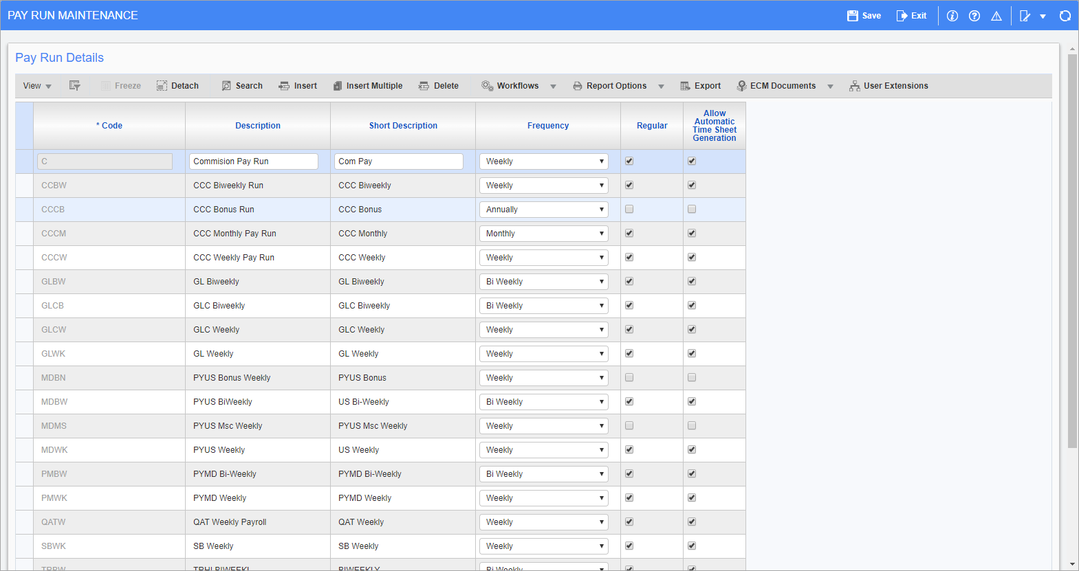 US Payroll - Pay Runs