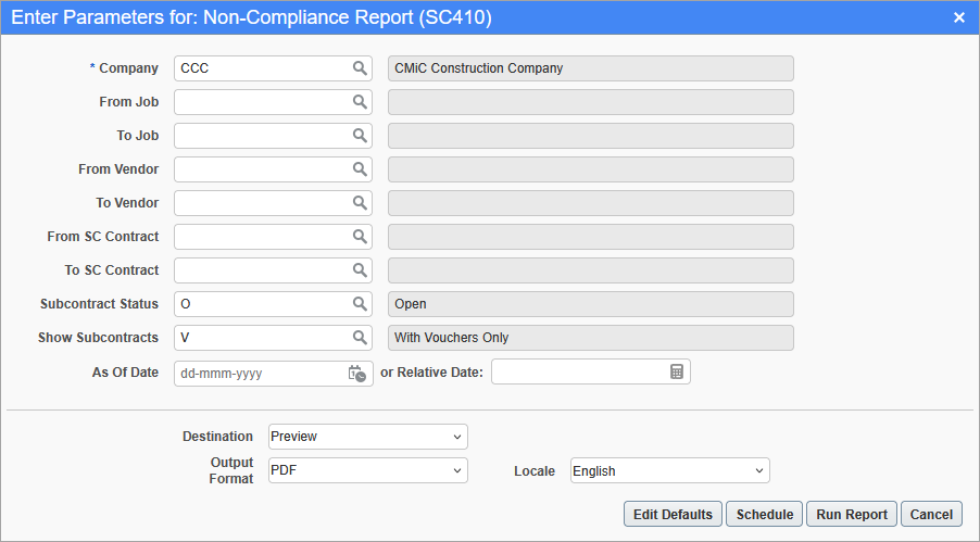 Subcontract Management - Non-Compliance Report