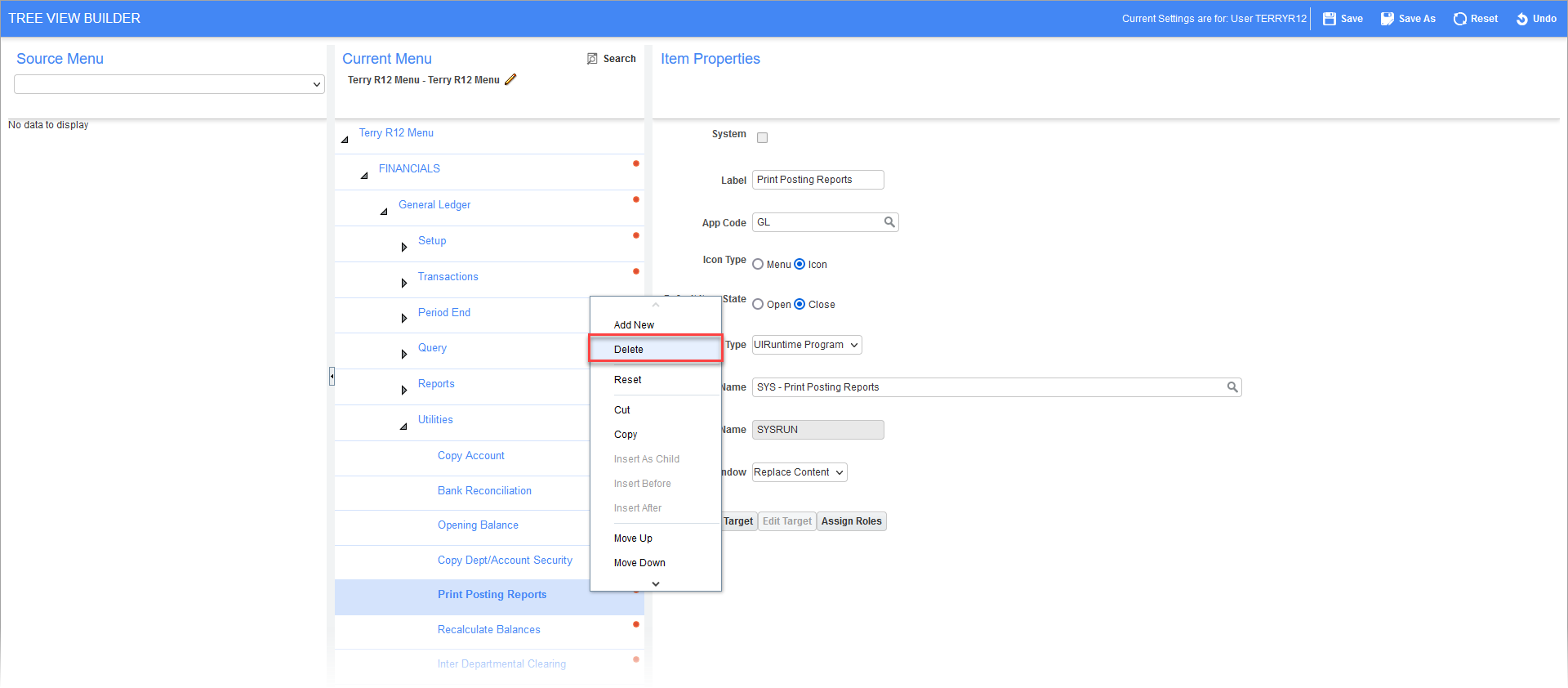 System Data - Limiting Role Access to Screens with Cross Module Functionality