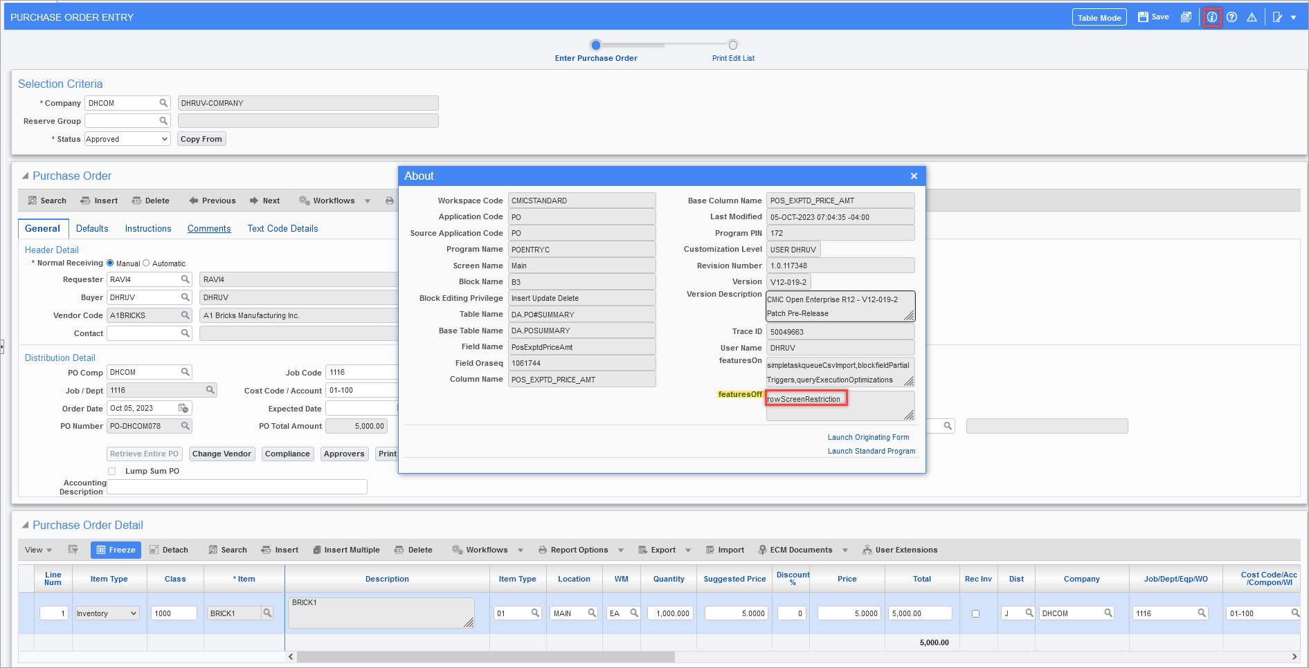 System Data - Locking Down a UIRuntime Screen in Workflow