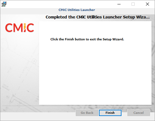System Administration - CMiC Utilities Launcher