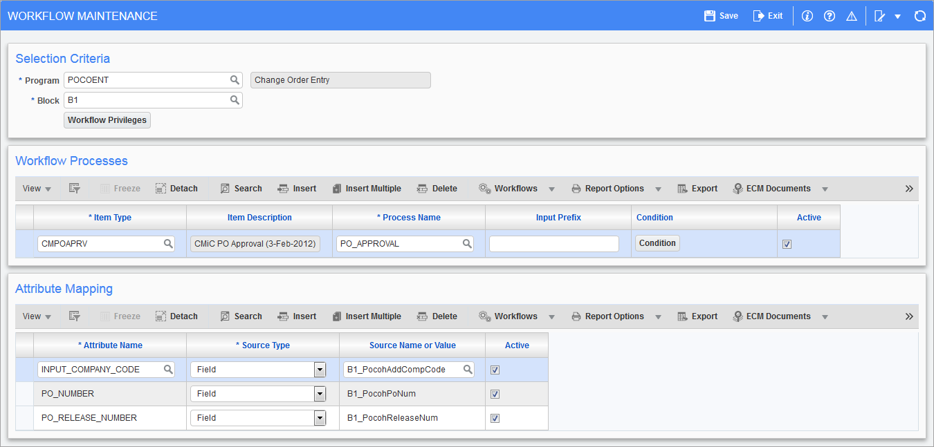 Workflow - Purchase Order Change Order Workflow