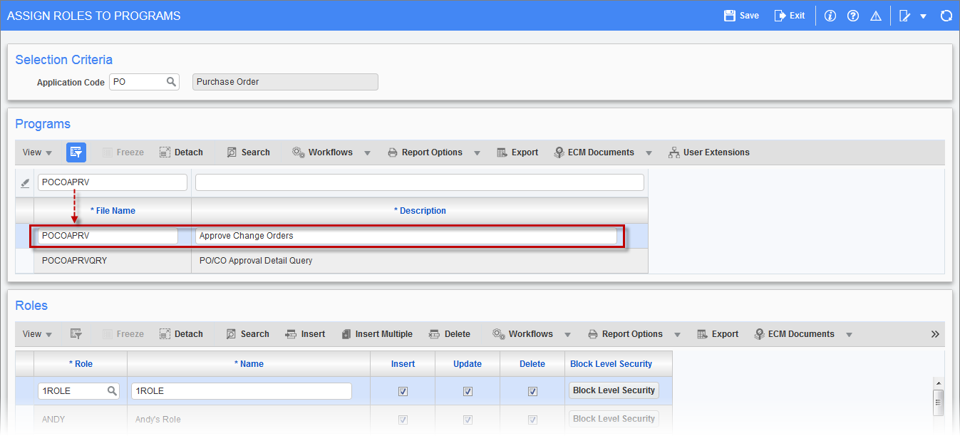 Purchase Order Workflow Security