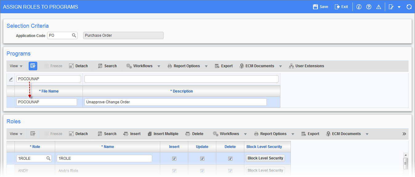 Purchase Order Workflow Security